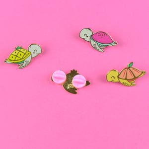 Pineapple Turtle Hard Enamel Pin Cute Enamel Pin for Sea - Etsy