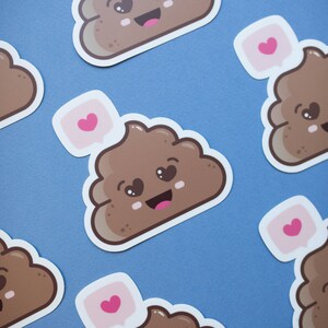 Sticker Emoji Poo Like XL Vinyl High Quality - Etsy