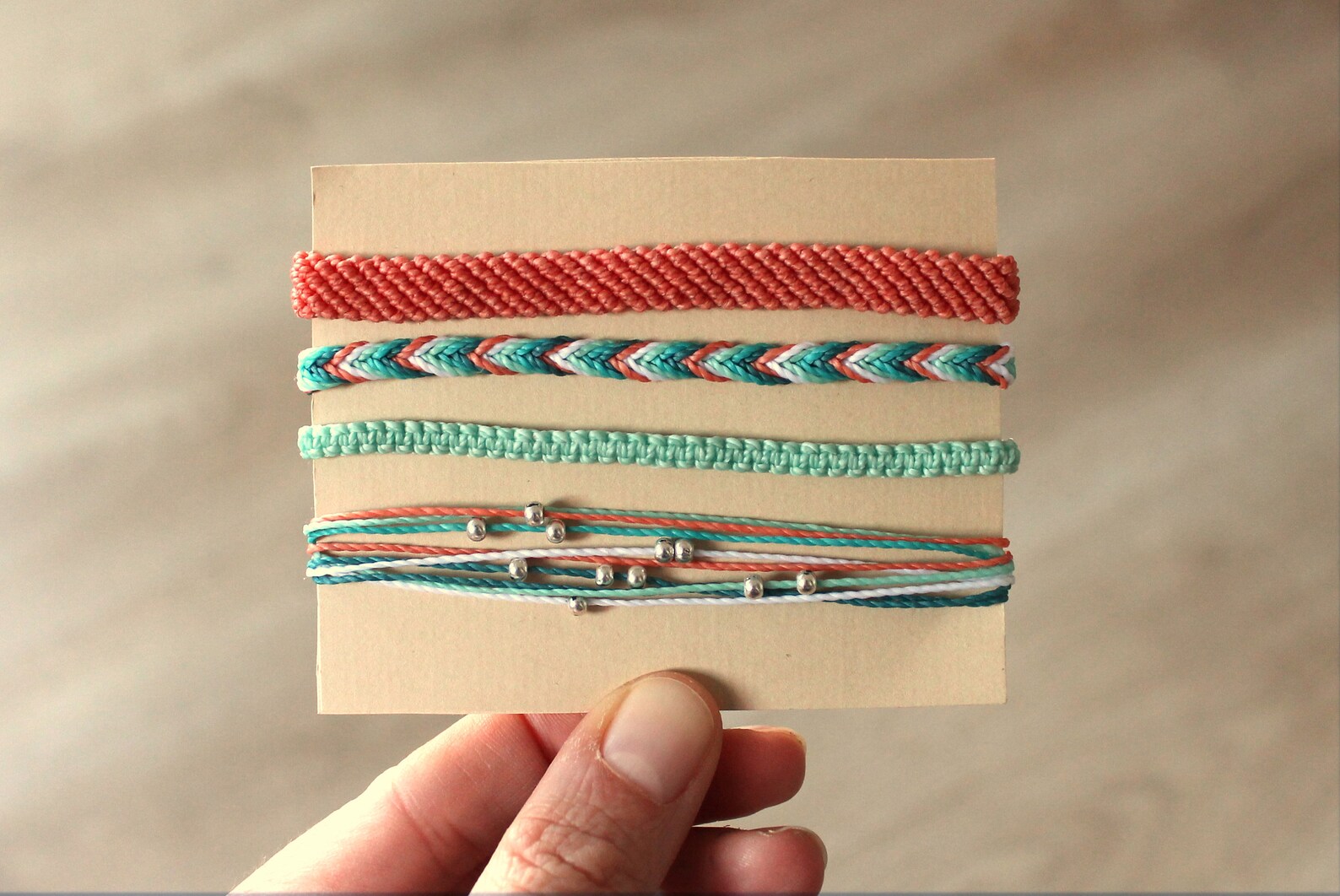 Pack 4 Wax Thread Vsco Bracelets for Women Style Bracelet - Etsy