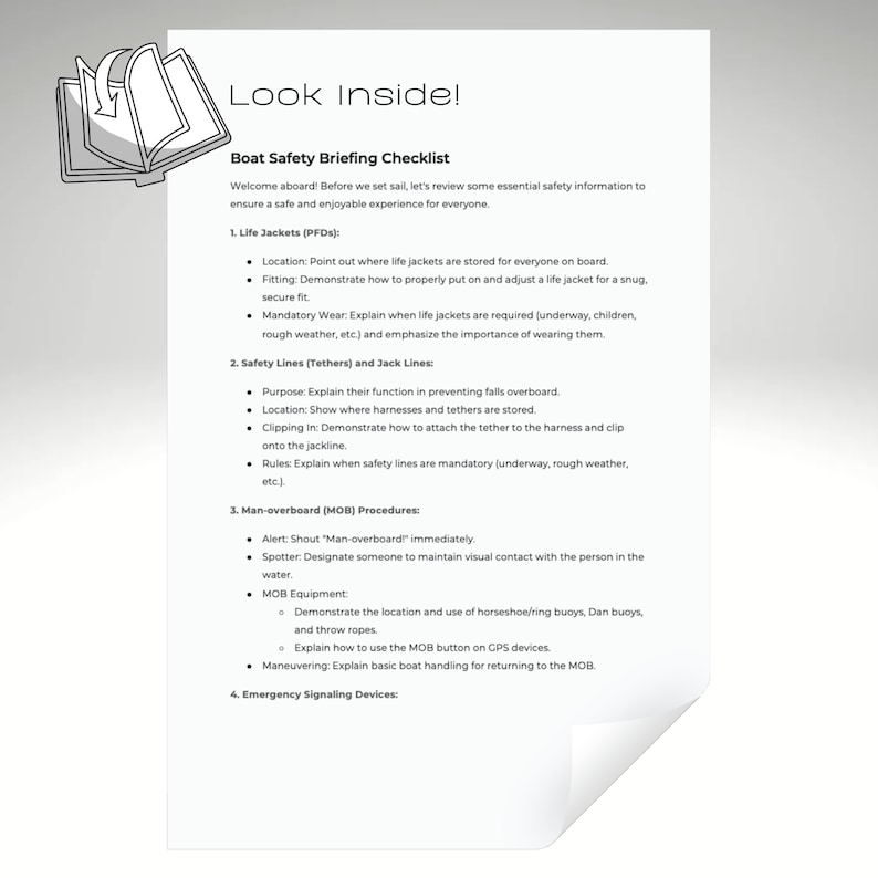 Boat Safety Checklists Safe Boating Checks Safety Boater Checklists ...