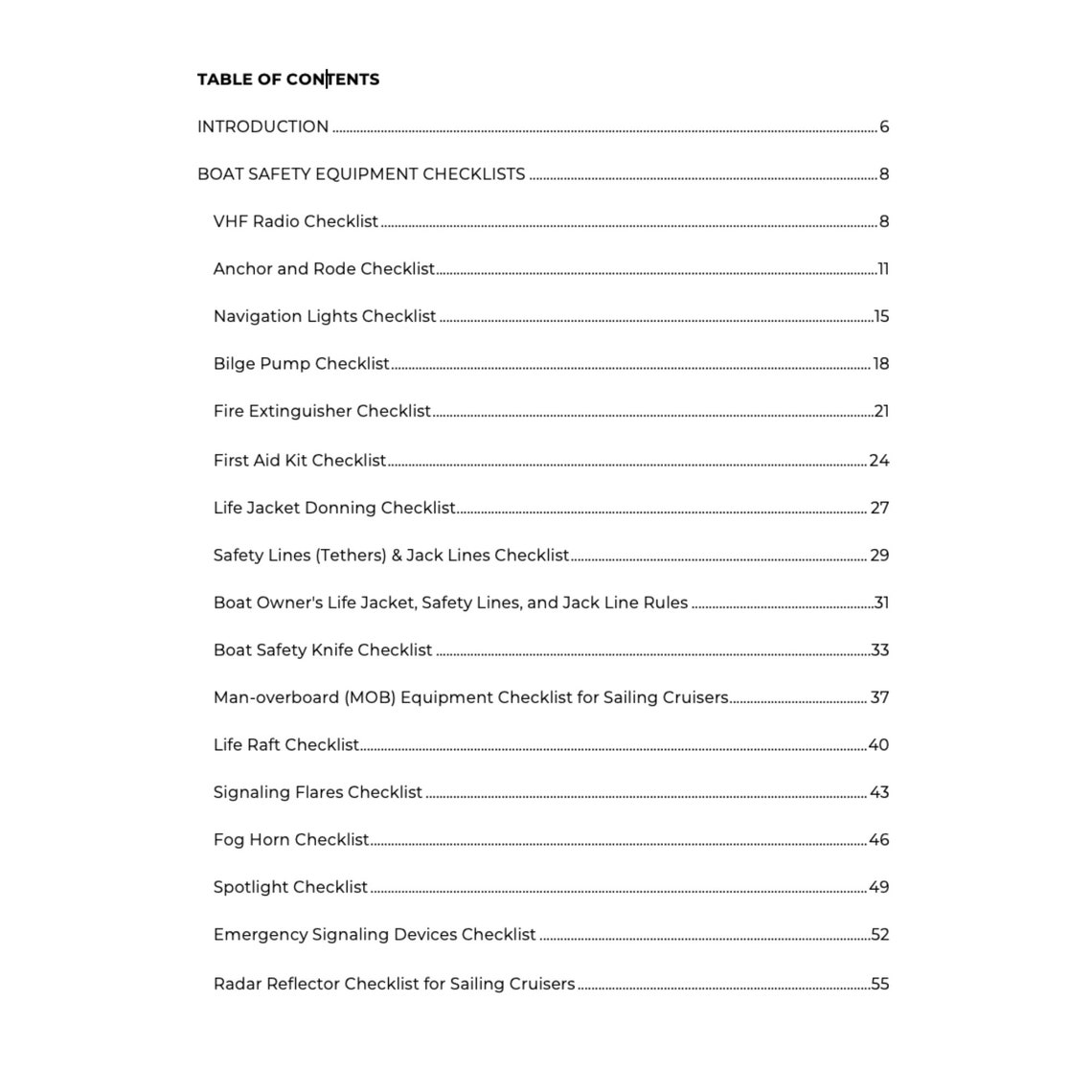 Boat Safety Checklists Safe Boating Checks Safety Boater Checklists ...