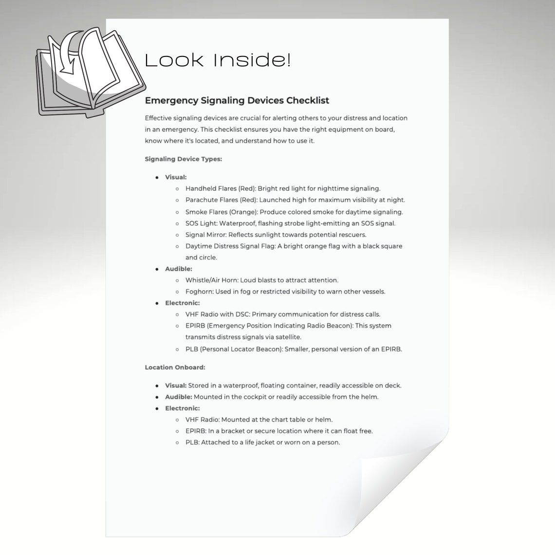 Boat Safety Checklists Safe Boating Checks Safety Boater Checklists ...