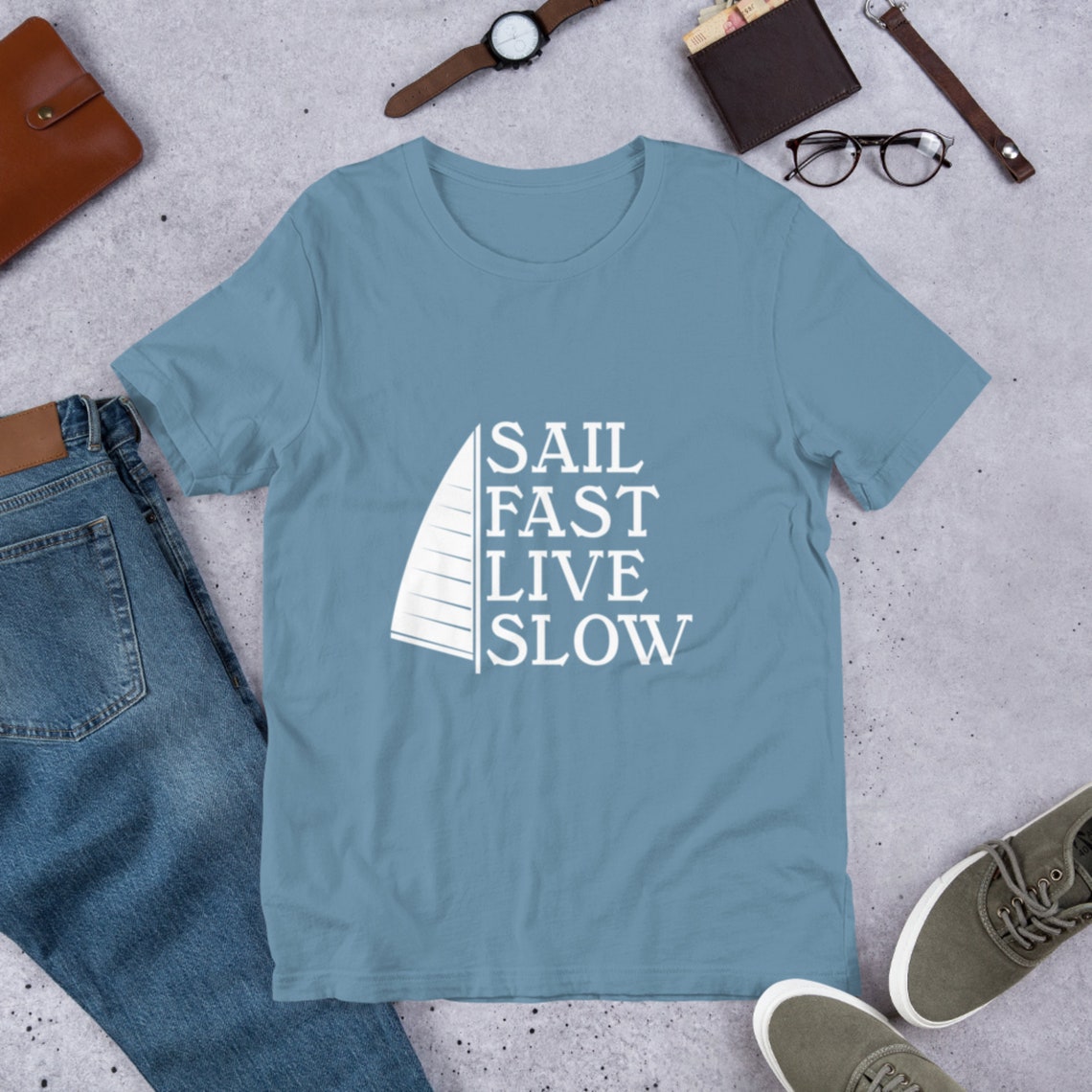 Men's Sailing T-shirt Sailing T Shirt, Sailing Tshirt, Nautical T-shirt ...