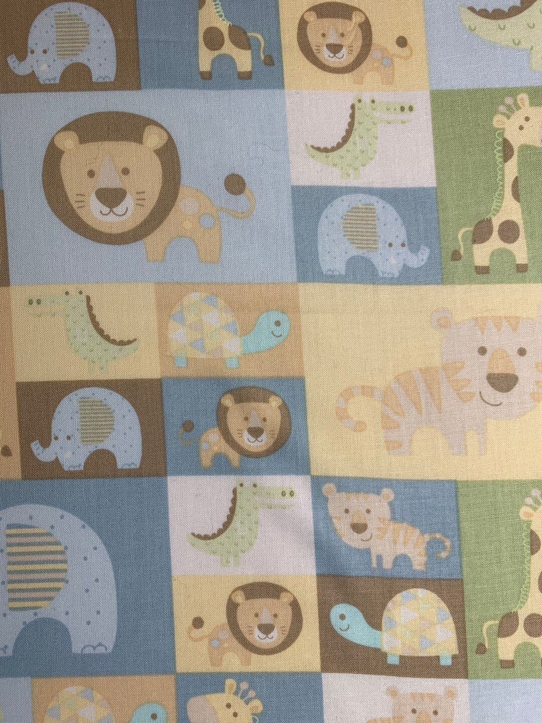 Animals Cotton Fabric, Animals Material, Fabric by the Yard, Nursery ...