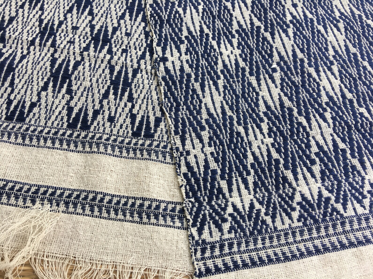 Unique Ethnic Tai Lue Hand Woven Cotton Fabric /NE7 | Etsy