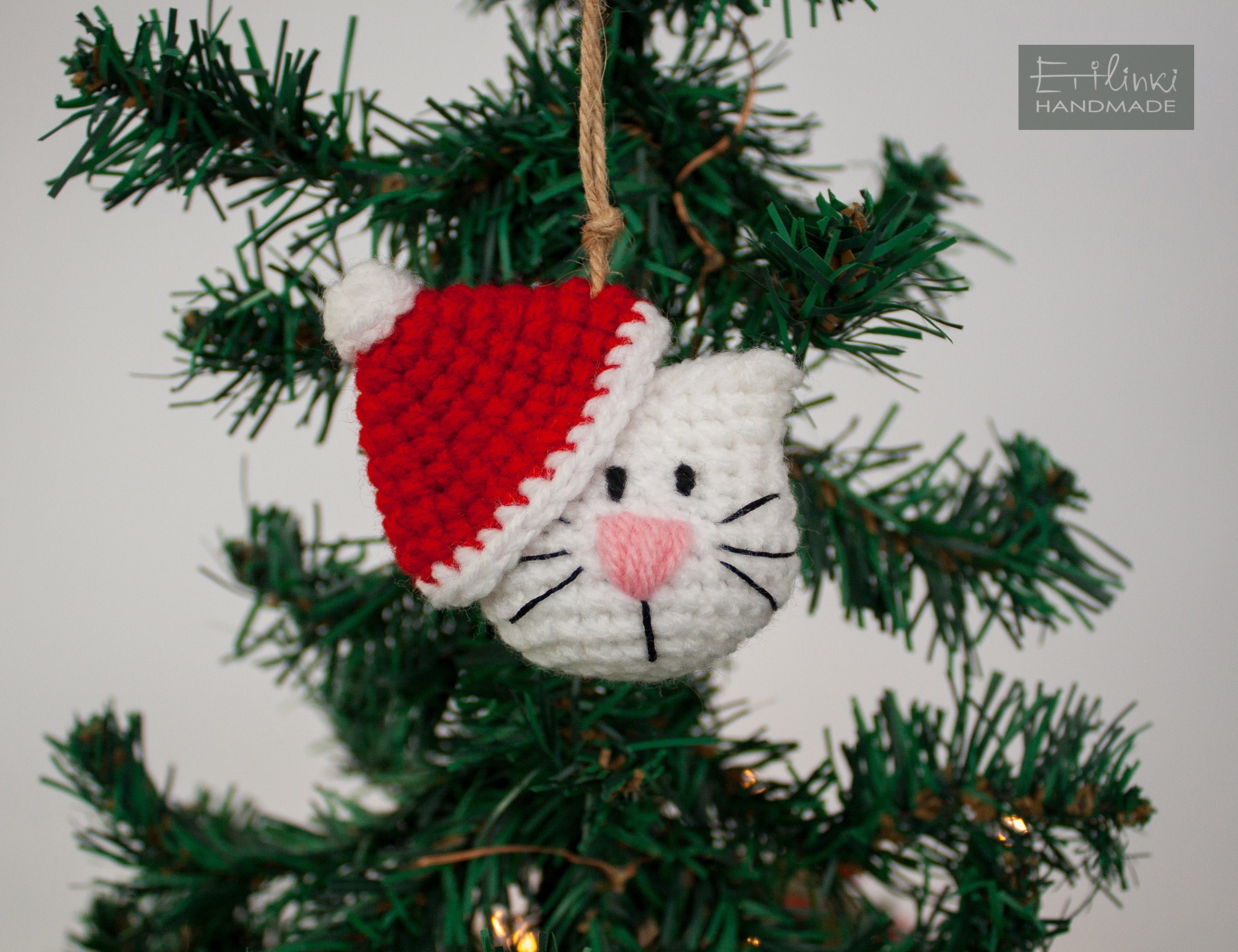 Christmas Cat Ornaments Cat Lover Gift Ideas Cat Decorations | Etsy