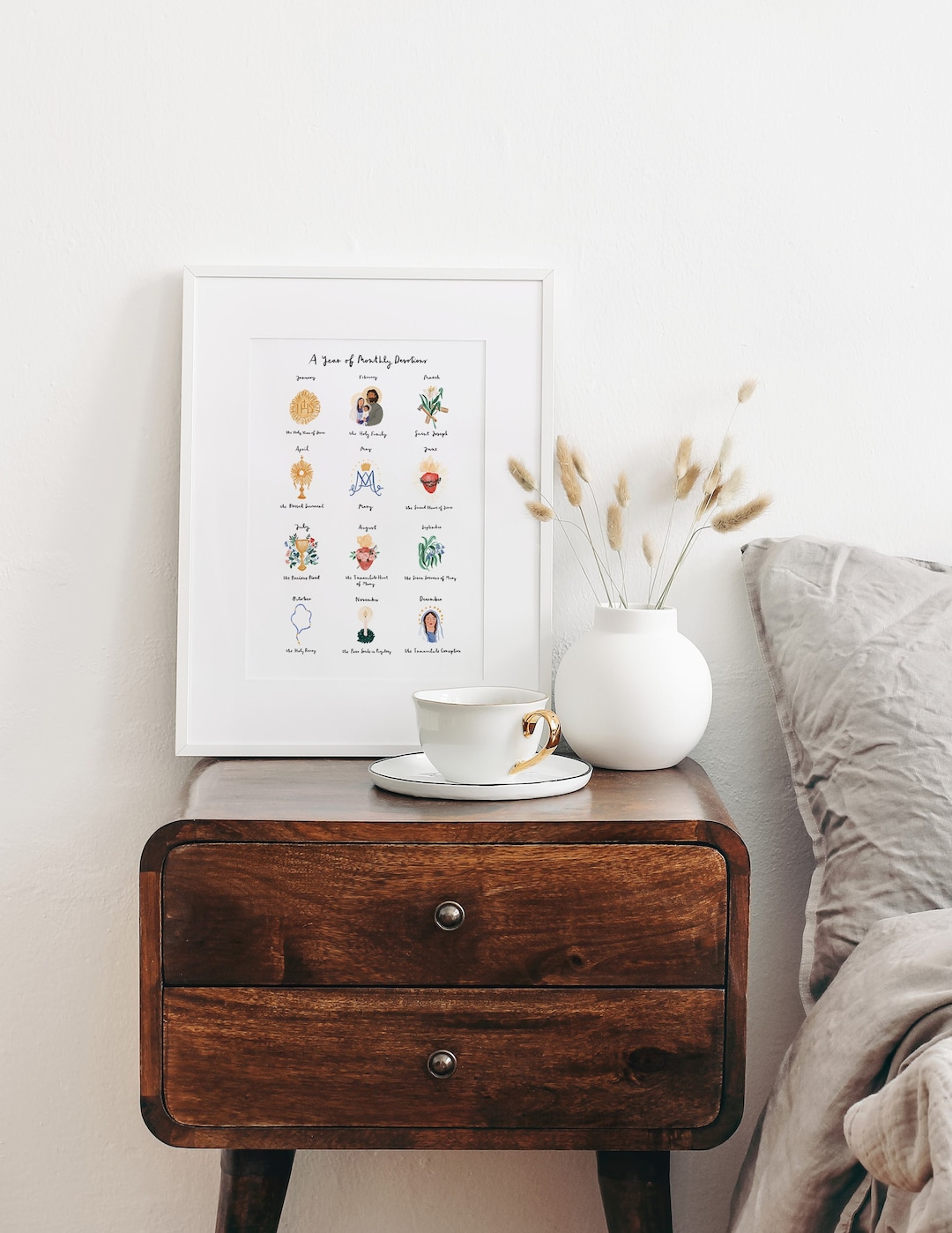 Catholic Monthly Devotions | A4 Digital Print | Catholic | Catholic Art ...