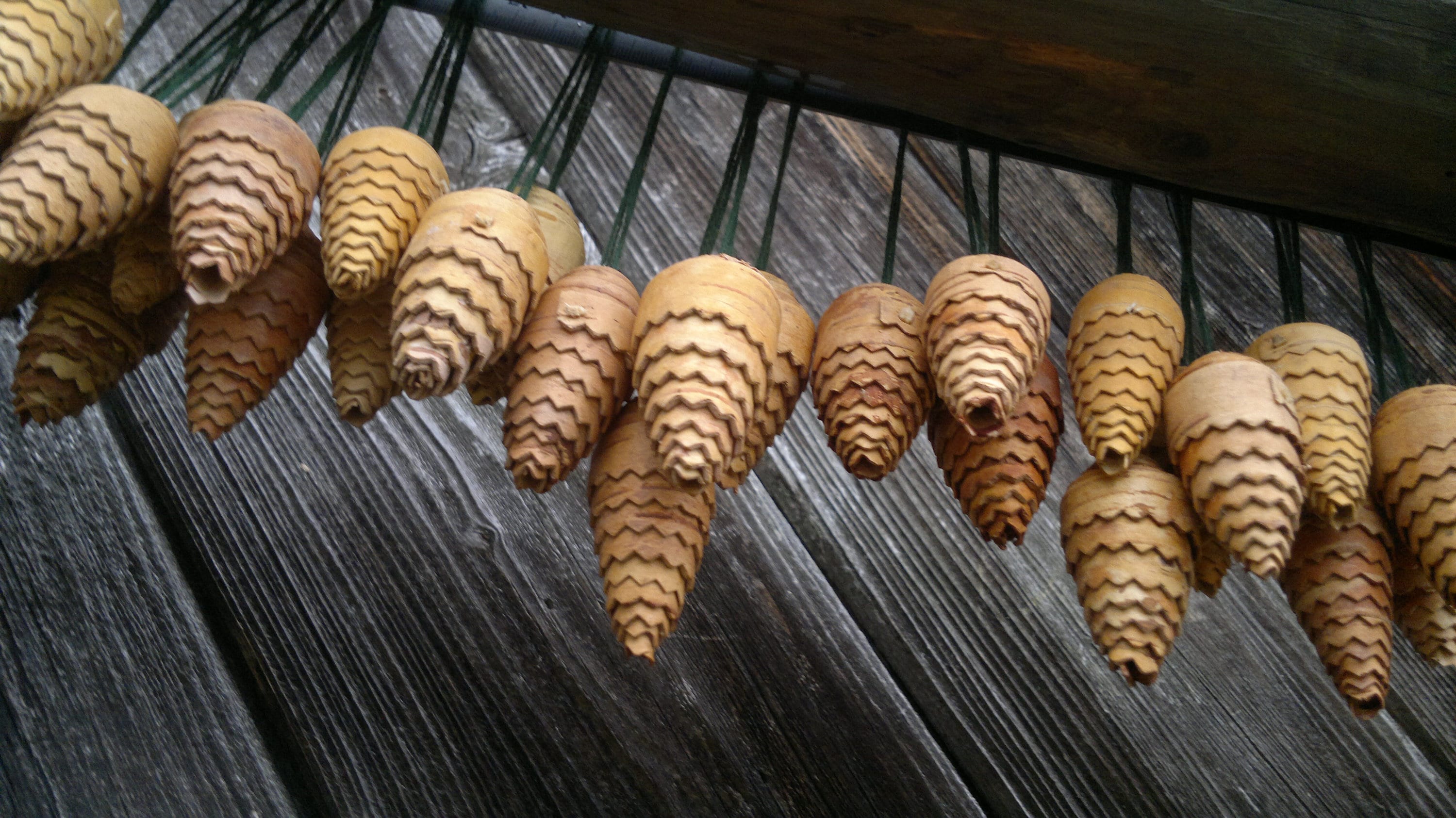 Christmas Decor Birch Bark Cone for Christmas Tree Natural - Etsy