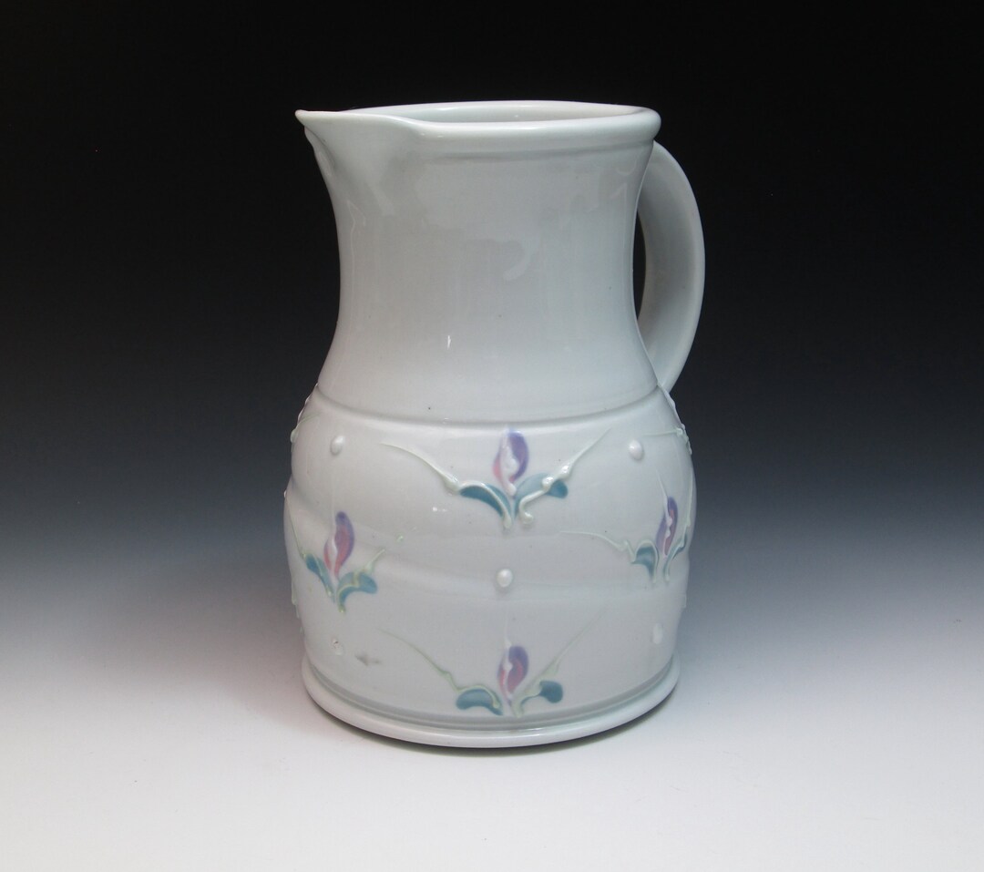 Beautiful Susan Z Vey Porcelain Jug, Hand-thrown Studio Pottery Jug ...