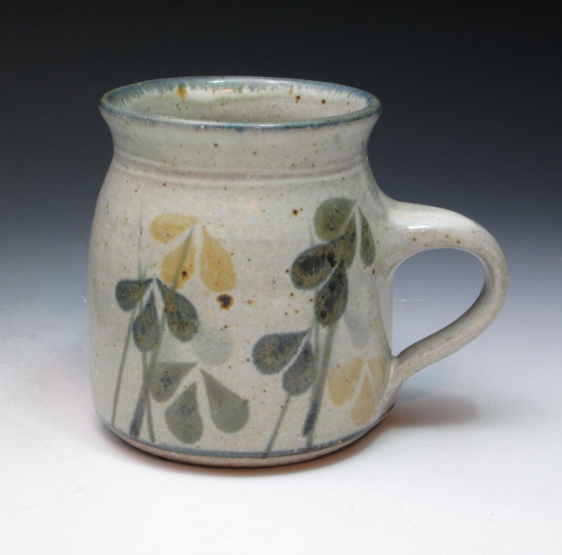 Colin Kellam Signed Studio Pottery Stoneware Mug(c) With Flowers ...