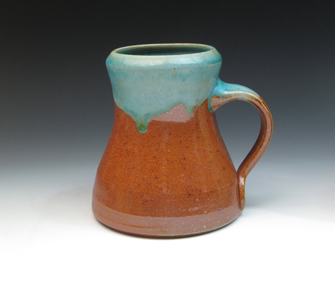 One Pint Stoneware Mug, Studio Pottery Mug, Wood or Soda Fired - Etsy
