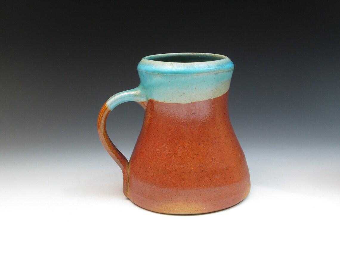 One Pint Stoneware Mug, Studio Pottery Mug, Wood or Soda Fired - Etsy