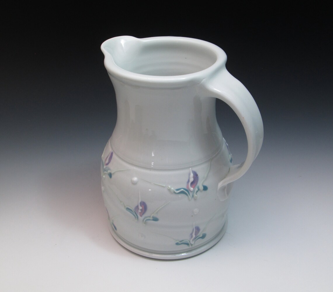 Beautiful Susan Z Vey Porcelain Jug Hand-thrown Studio | Etsy