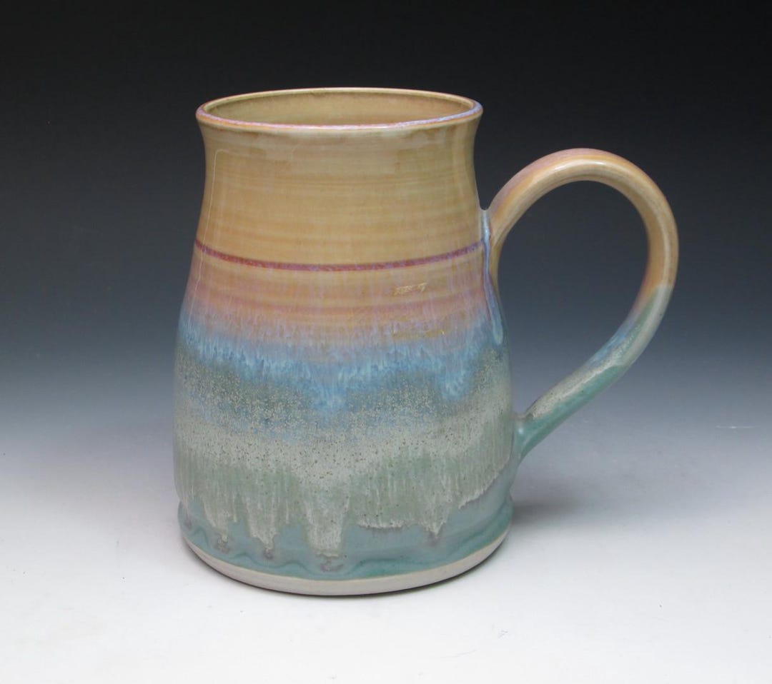 Nice Porcelain 23oz Mug, Unknown Artist, Studio Pottery Porcelain - Etsy