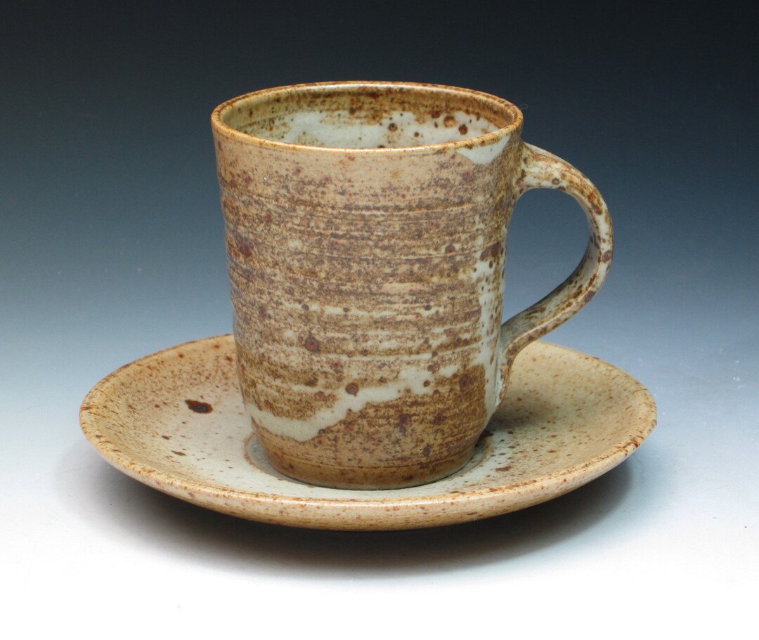 Michael Leach's Yelland Pottery Cup and Saucer(d), 1960's-70's Hand ...