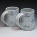 Beautiful Susan Z Vey Porcelain Mugs, Hand-thrown Studio Pottery Mugs(c ...