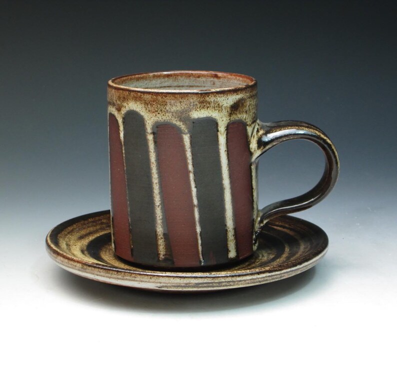 Briglin Studio Pottery Earthenware Cup and Saucer(b), Hand Thrown and ...