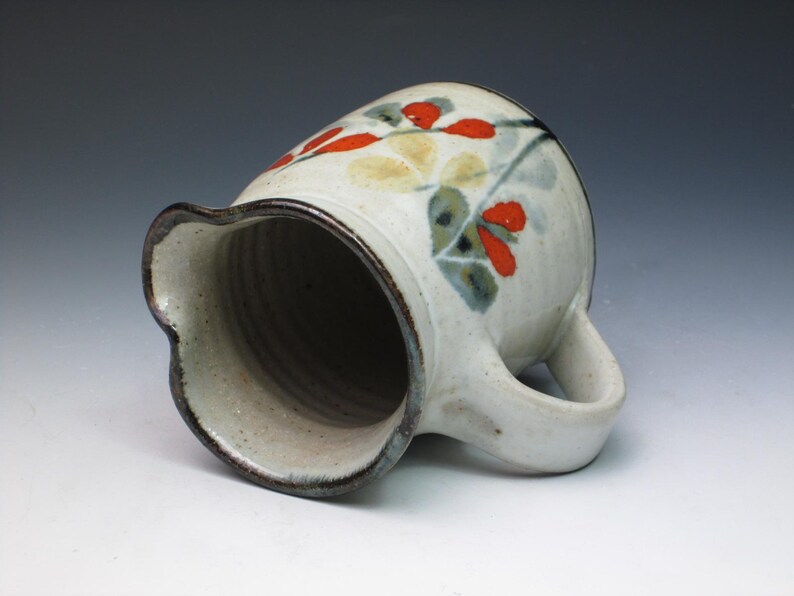 Colin Kellam Signed Studio Pottery Stonware Jug With Flowers ...