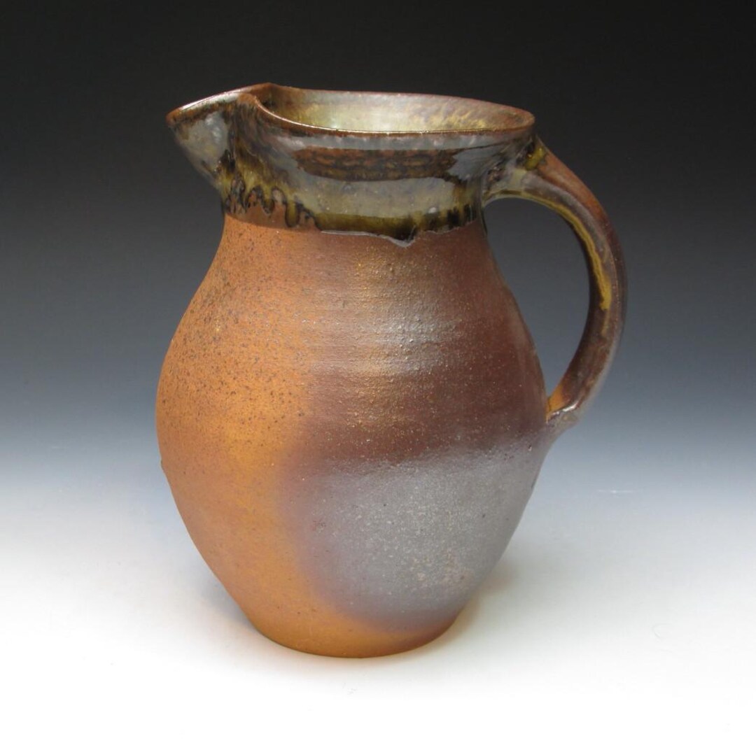 Mark Hewitt Salt and Wood Fired Milk Jug, WMH One Quart Milk Jug With ...