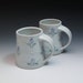 Beautiful Susan Z Vey Porcelain Mugs, Hand-thrown Studio Pottery Mugs(c ...