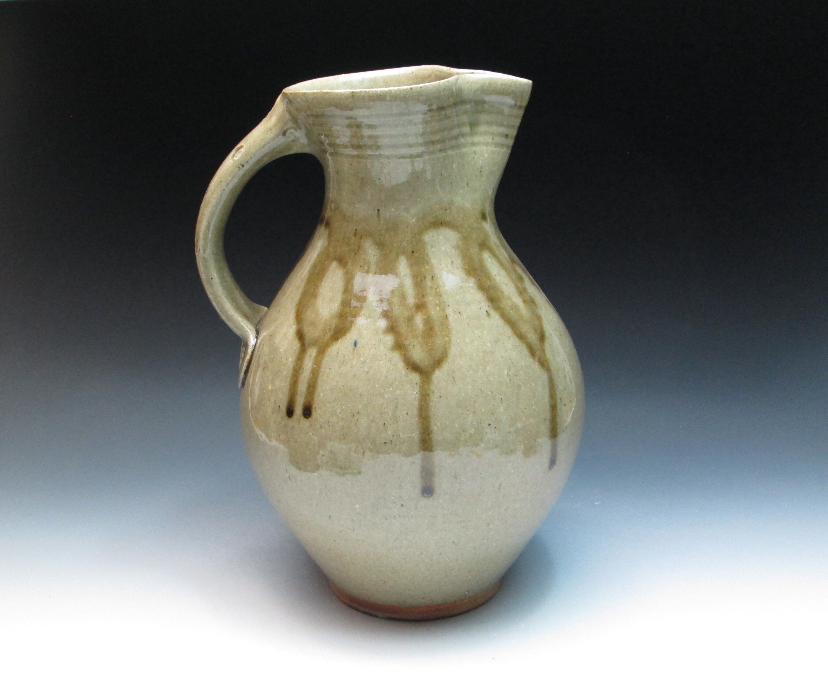 Mark Hewitt LARGE Stoneware Jug With Celadon Stunning 5 - Etsy