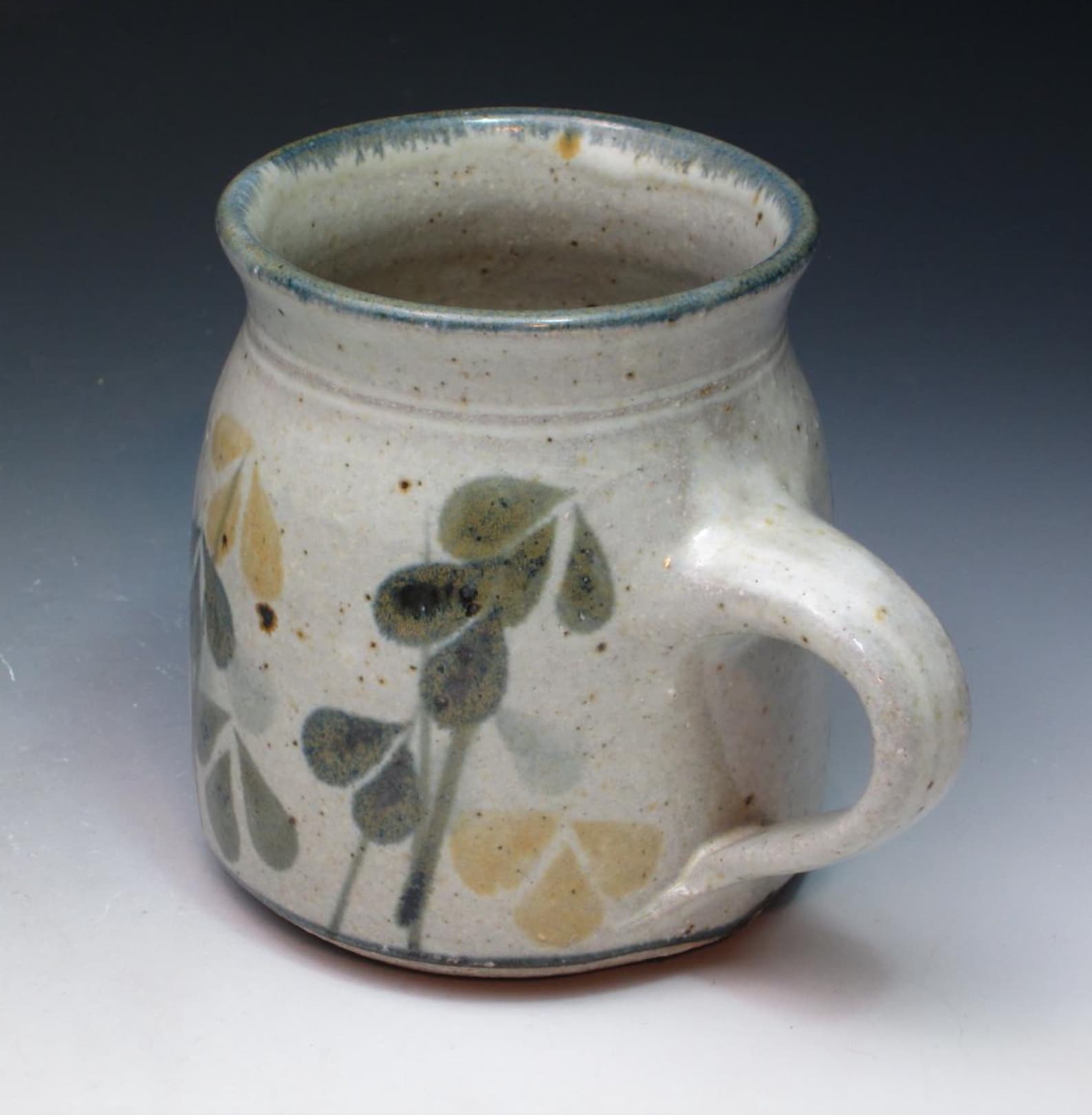 Colin Kellam Signed Studio Pottery Stoneware Mug(c) With Flowers ...