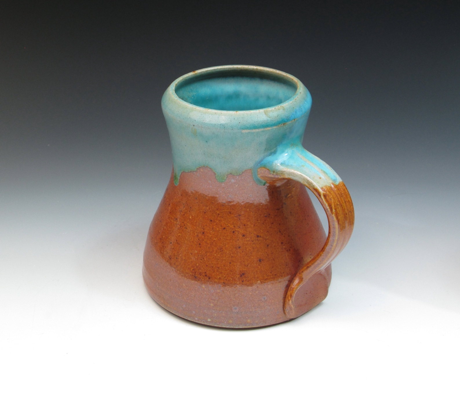 One Pint Stoneware Mug Studio Pottery Mug Wood or Soda Fired | Etsy