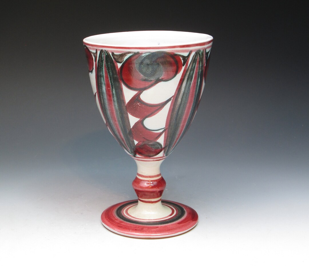 David Tipler Aldermaston Earthenware Goblet, Alan Caiger Smith ...