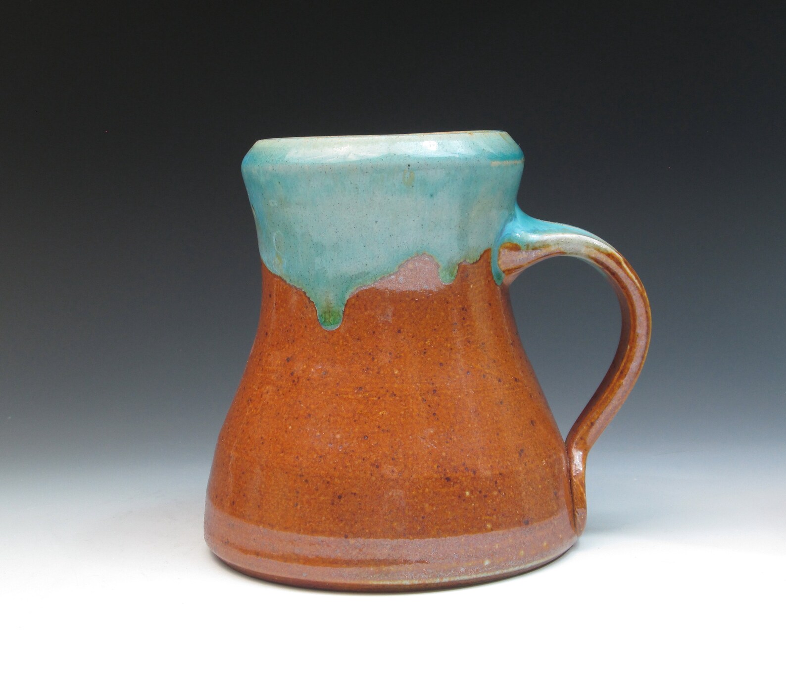 One Pint Stoneware Mug Studio Pottery Mug Wood or Soda Fired | Etsy