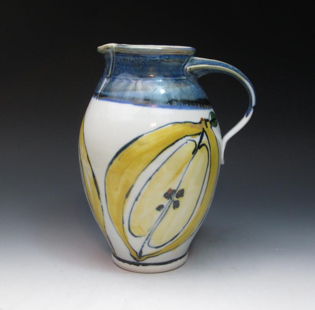 Nice Porcelain Pitcher, Signed by Artist, 3 Pint Porcelain Pitcher - Etsy