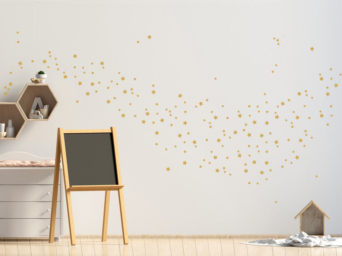 STAR WALL STICKER Decal Set Various Sizes and Colours - Etsy