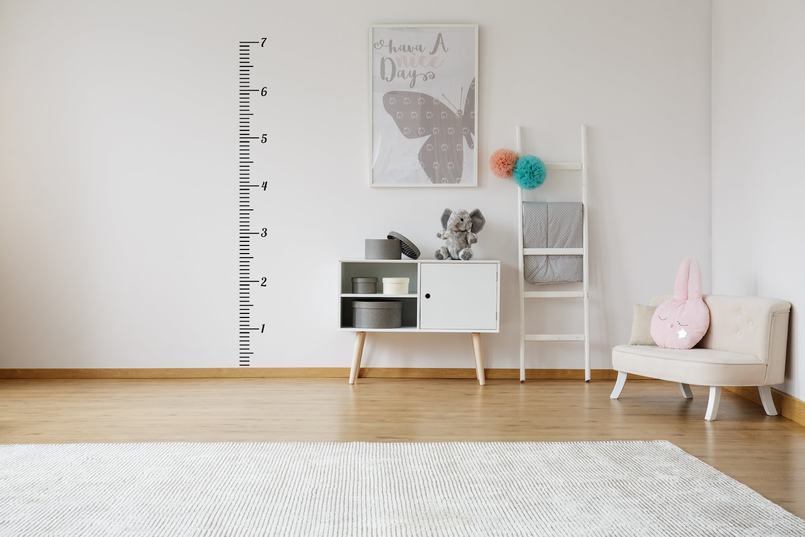 Wall Sticker HEIGHT CHART 7ft Feet and Inches Matt Black Kids - Etsy UK