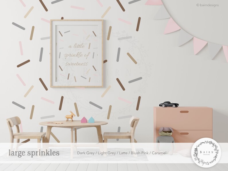 Large Sprinkle Wall Sticker Decals Choose Your Colours - Etsy
