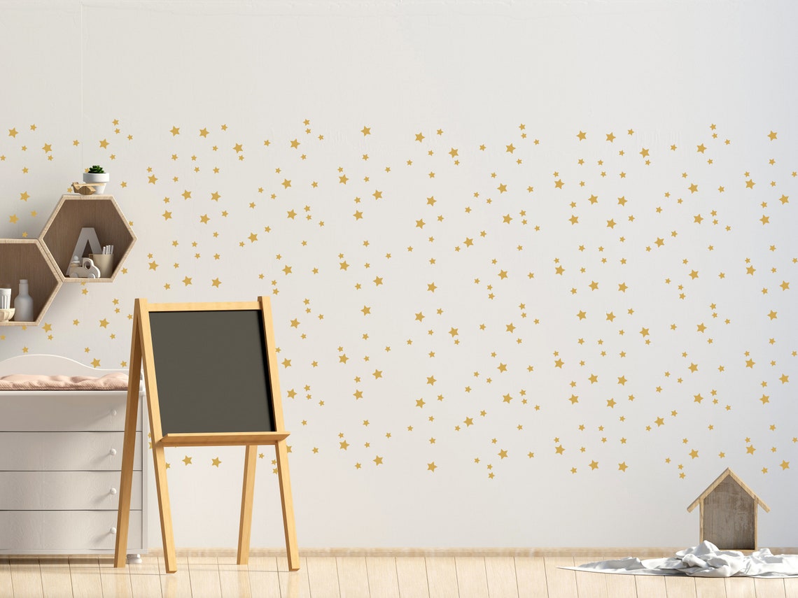 STAR WALL STICKER Decal Set Various Sizes and Colours - Etsy