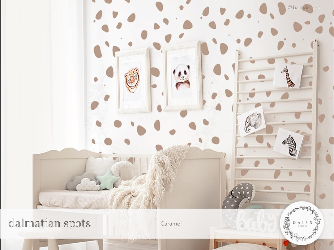 Dalmatian Spot Wall Sticker Decals Polka Dot CARAMEL + FREE POSTAGE - Etsy