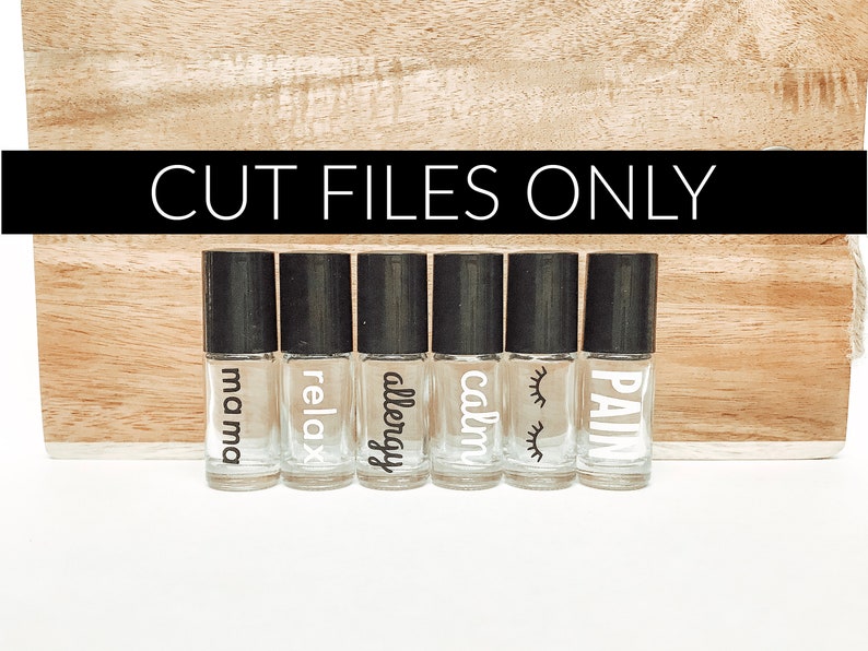 5 Ml Roller Bottle Cut File Bundle Essential Oil Labels - Etsy