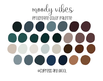 Procreate Color Palette Sky Colors Color Swatches iPad - Etsy