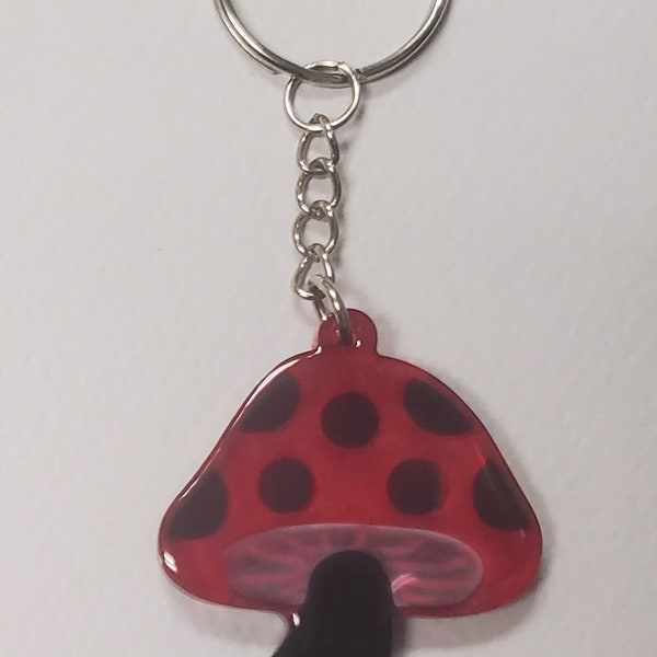 Mushroom Keychain - Etsy