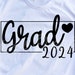Grad 2024 SVG Grad 2024 Shirt SVG Senior 2024 SVG Class of 2024 Svg ...
