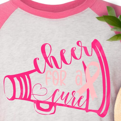 Cheer for a Cure SVG Breast Cancer Awareness SVG Breast - Etsy