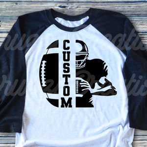 Football Player Split Design SVG| Football Player SVG| Football SVG ...