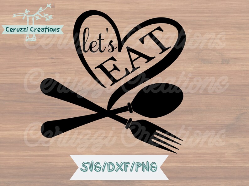 Let's Eat SVG Kitchen SVG Dining Room SVG Farmhouse - Etsy