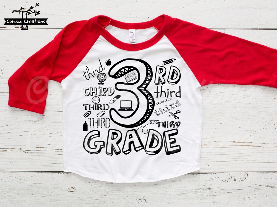 3rd Grade Typography SVG| Third Grade Typography SVG| 3rd Grade SVG ...