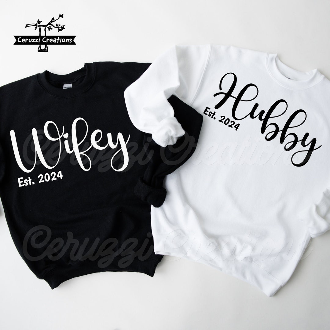 Wifey and Hubby Est 2024 SVG Wifey and Hubby SVG Just Married SVG ...