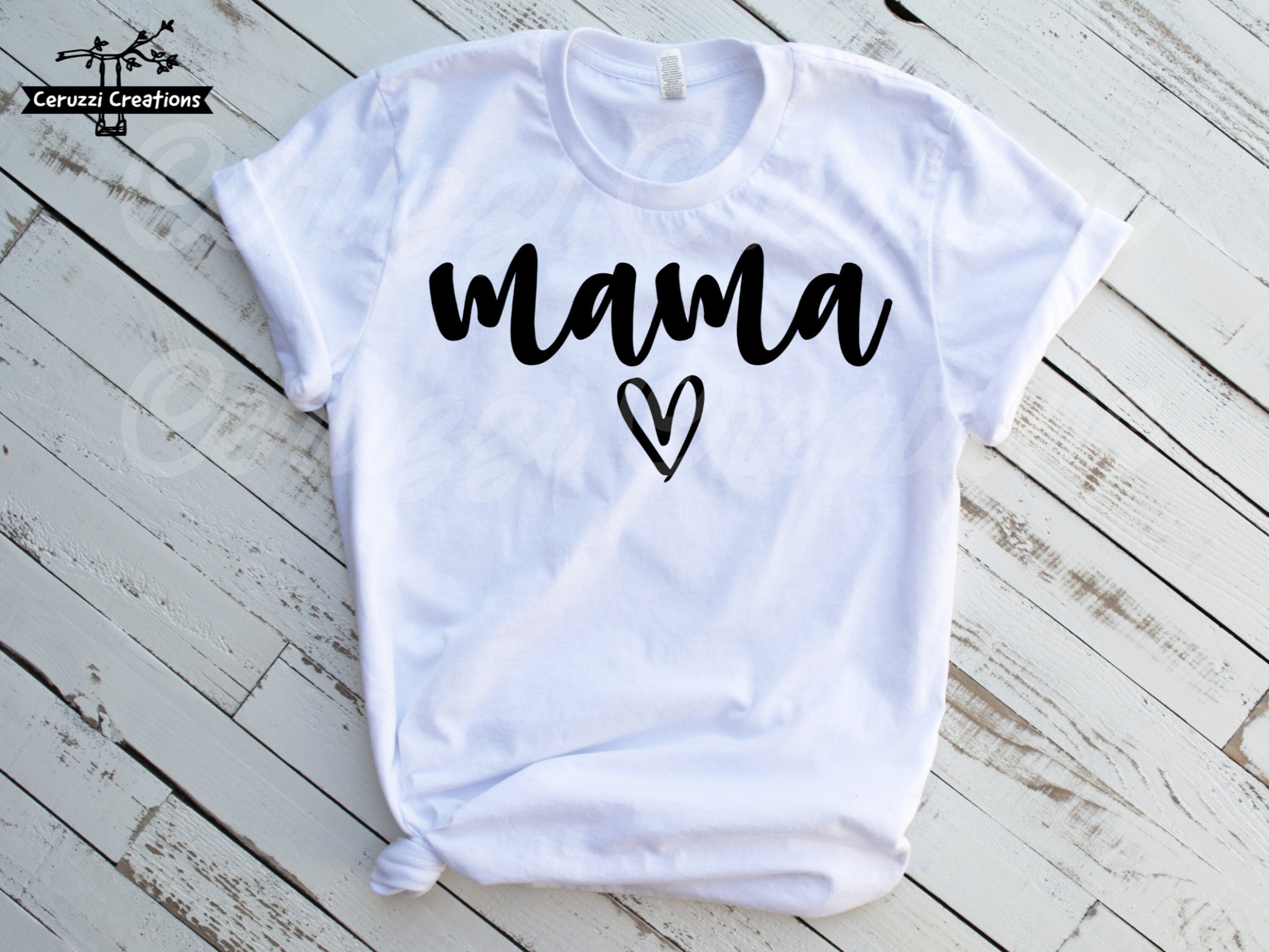 Mama SVG Mama Heart SVG Mama Shirt SVG Mother's Day - Etsy