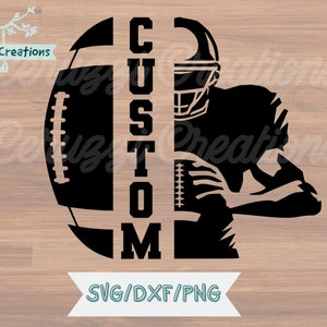 Football Player Split Design SVG| Football Player SVG| Football SVG ...