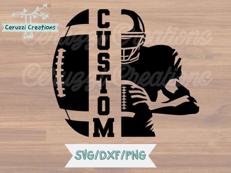 Football Player Split Design SVG| Football Player SVG| Football SVG ...