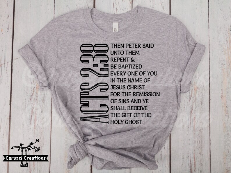 Acts 2:38 SVG Scripture SVG Religious SVG Bible Verse Svg - Etsy