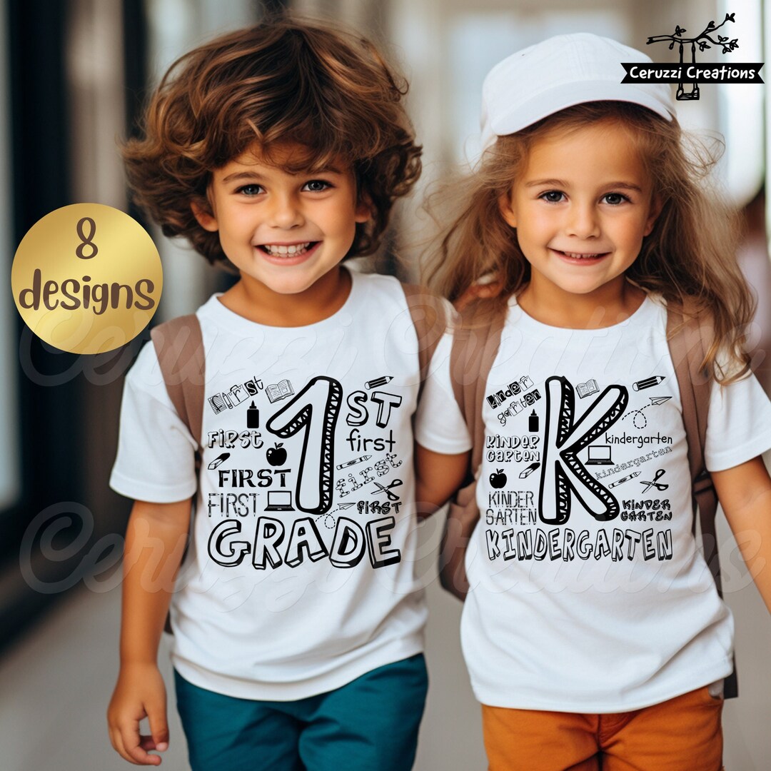 Class Typography SVG Bundle| 8 Designs| Typography SVG| First Day of ...