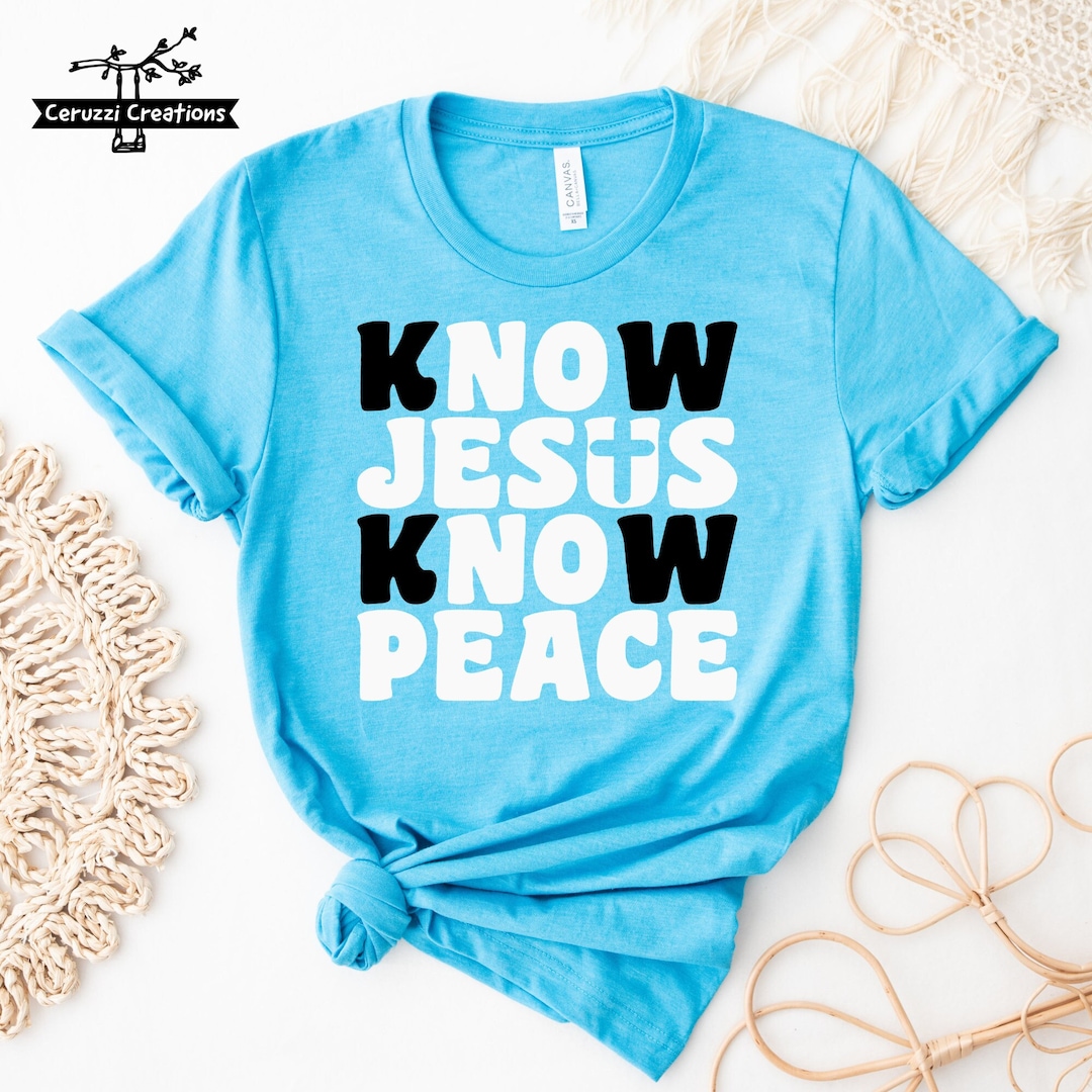Know Jesus Know Peace SVG| Jesus SVG| No Jesus No Peace SVG| Christian ...